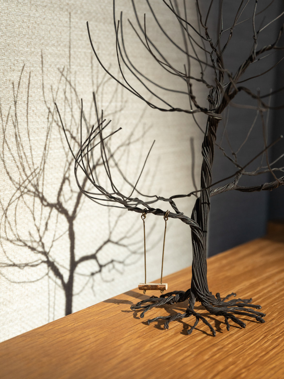 Wire Art Tree with Swing